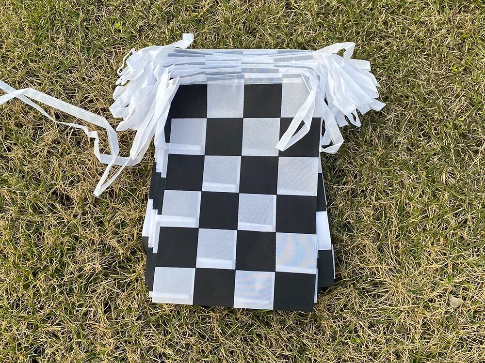 Флаги SKY 14x21 см, черные белые, полиэстер, 20 шт.