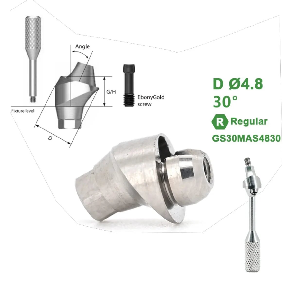Основание импланта JIN GUANG GS30MAS4830 30°