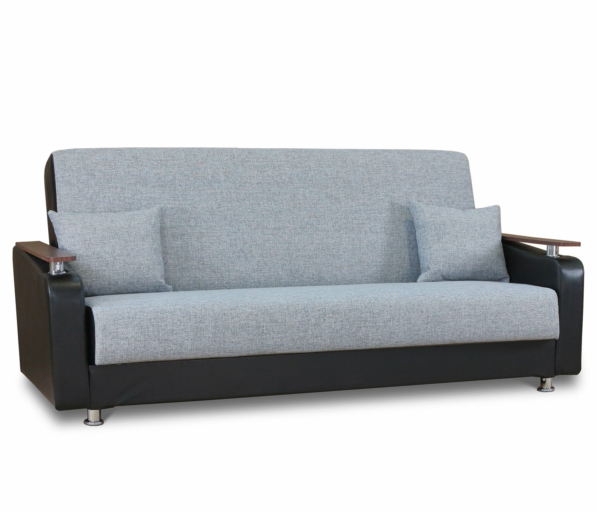 Диван-книжка "Магия" с подлокотниками МДФ, прямой, на пружинном блоке, рогожка