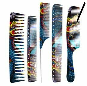 Расческа КНР антистатик для укладки "Barber", дракон, 20,5х4 см