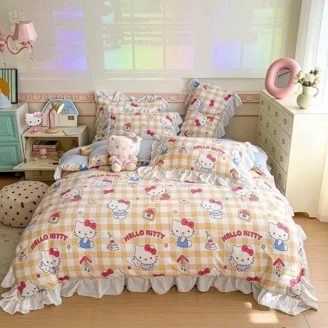 MINISO Hello Kitty хлопковое постельное белье