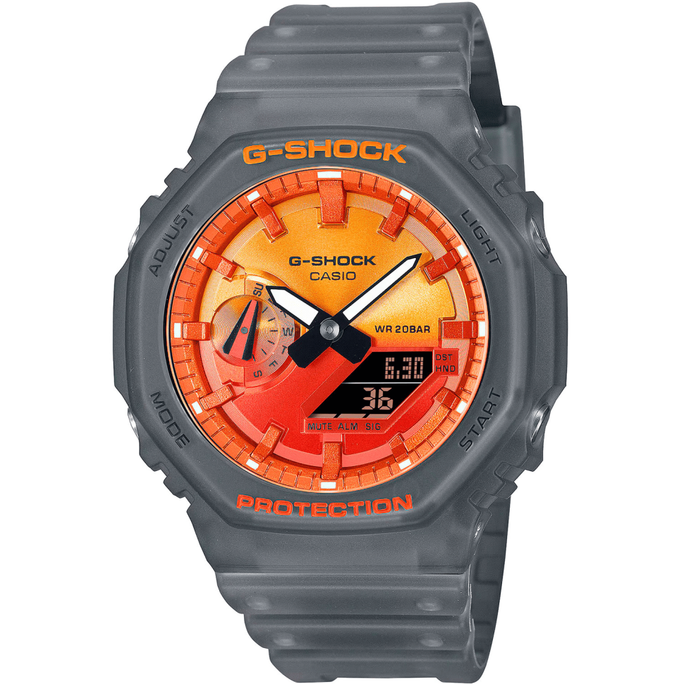 Наручные часы CASIO G-Shock, синий, серый, фиолетовый