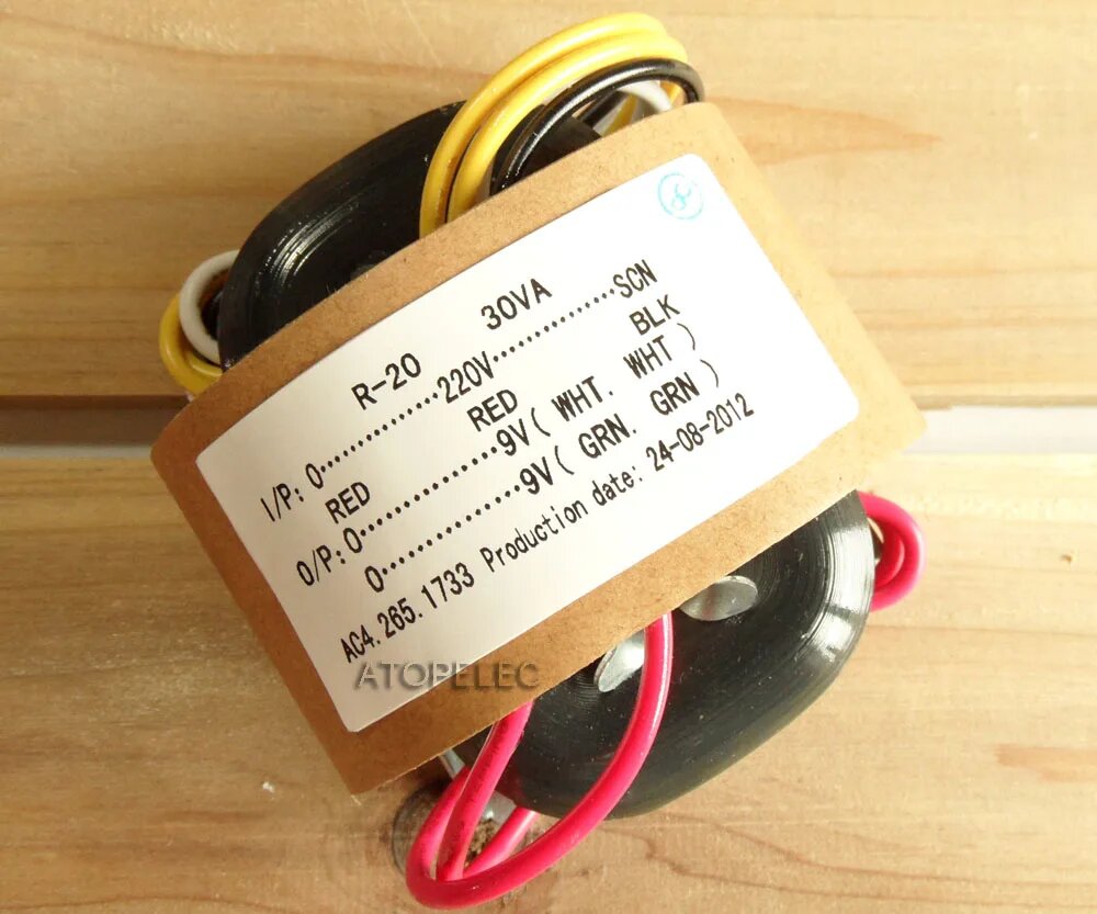 Трансформатор R-Core 30 Вт 220 В 9Vx2