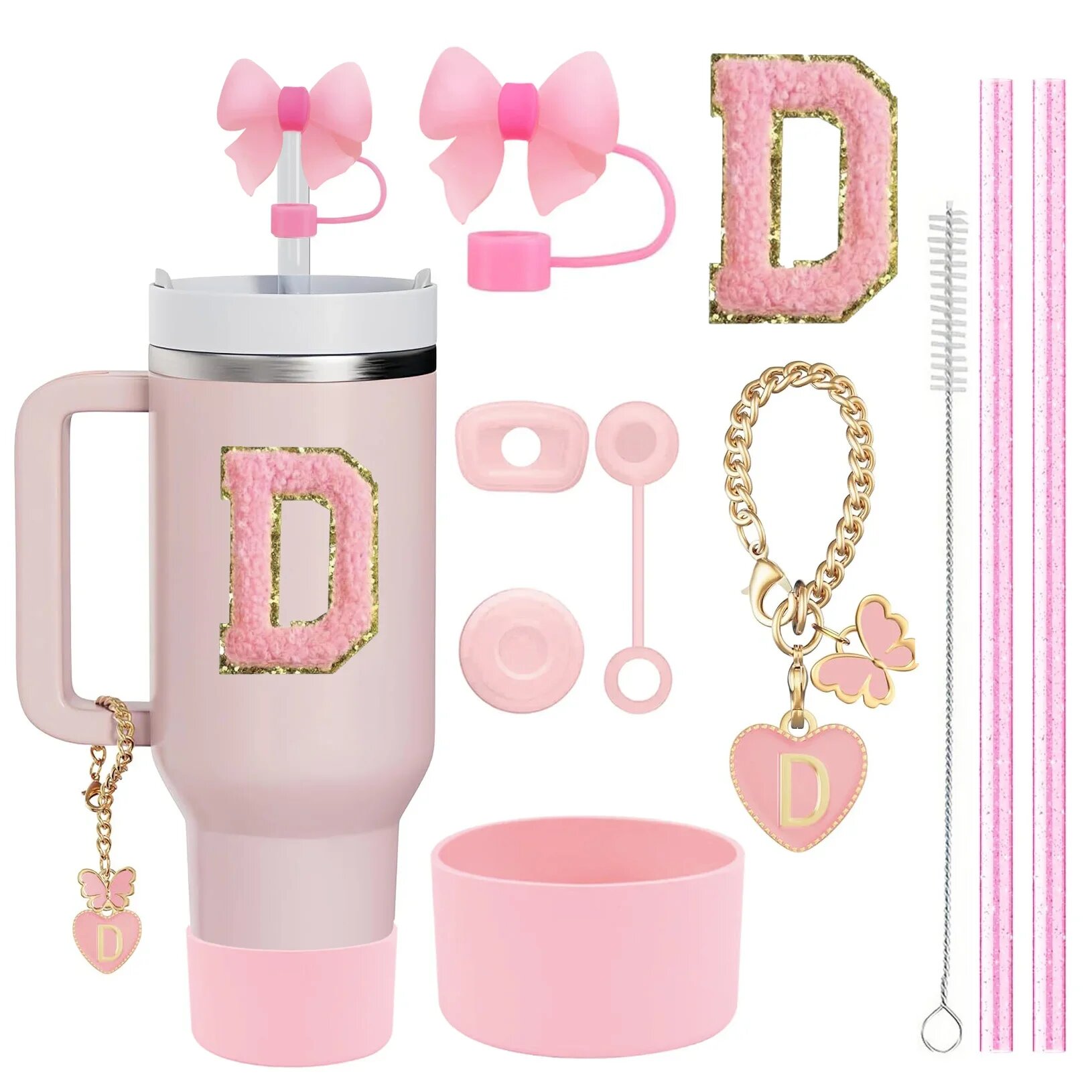 Набор аксессуаров для стакана Stanley, цвет D-Letter-Pink