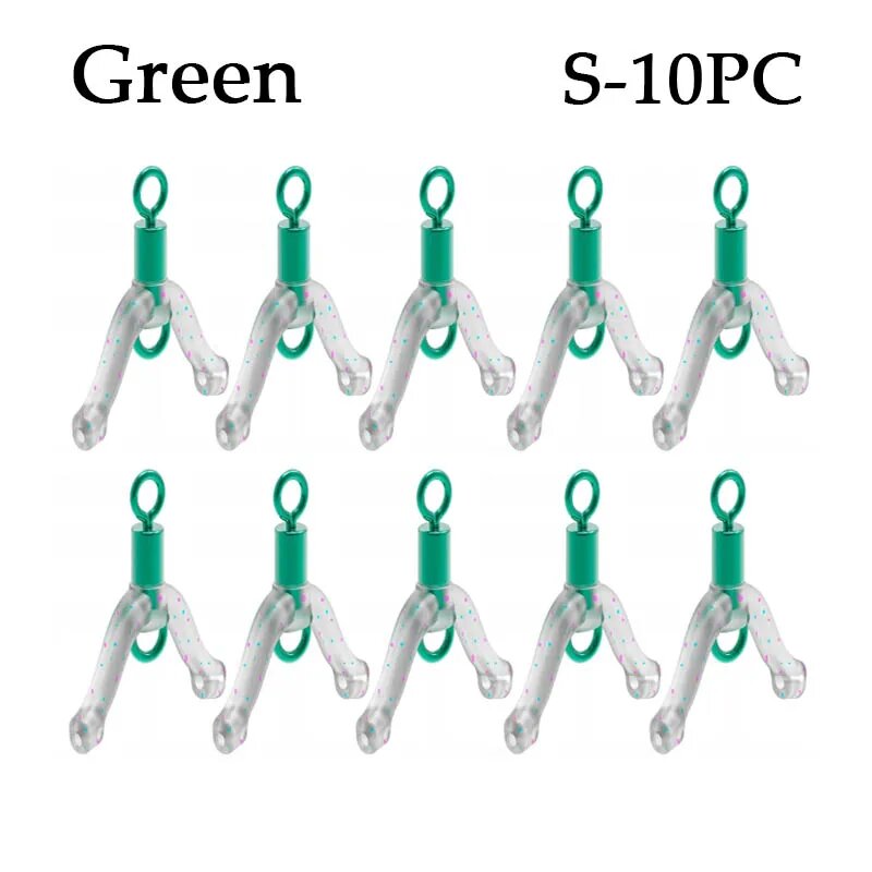 Зеленый рыболовный сепаратор крючков Green-S-10Pcs