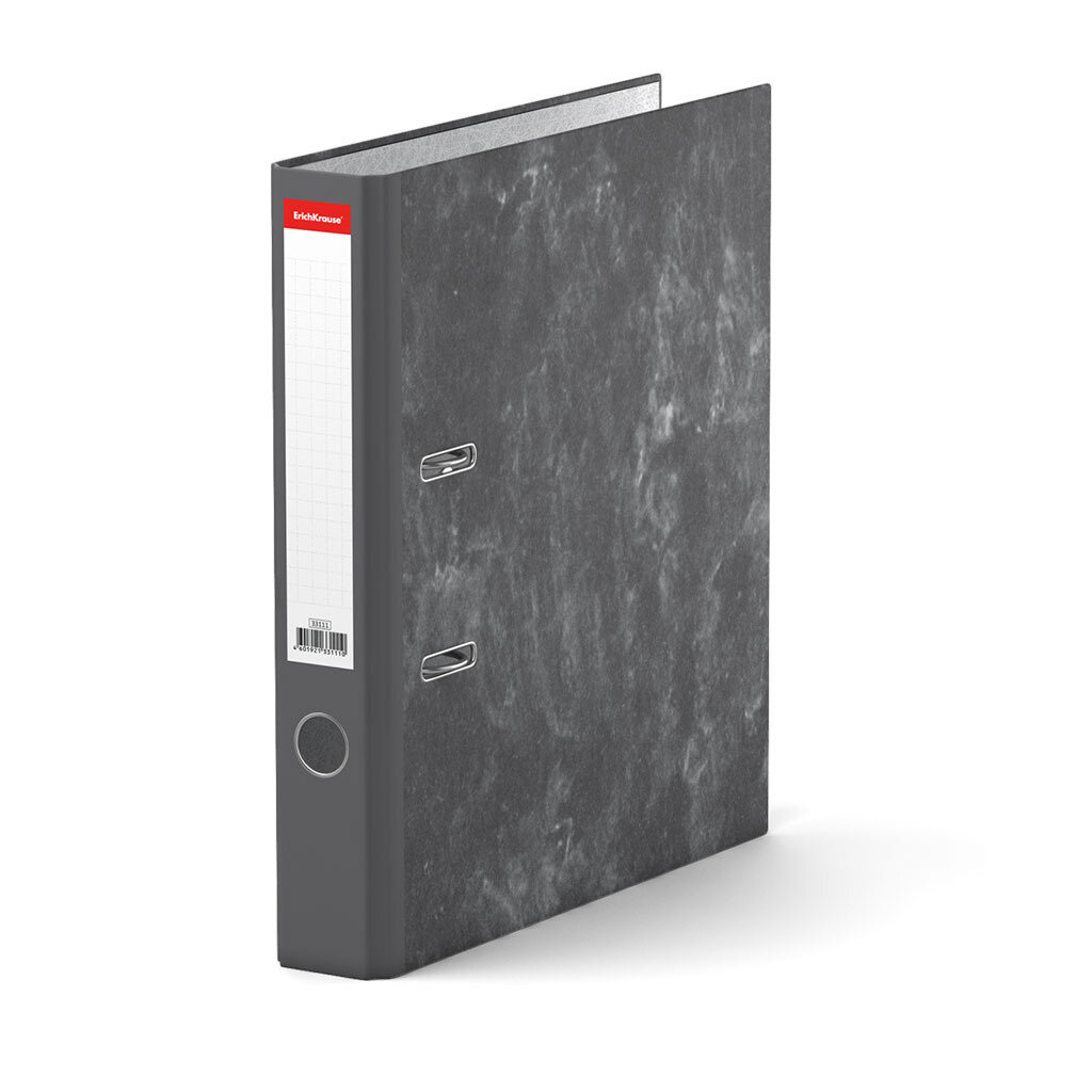 Папка-Регистратор с арочным механизмом разборная Economy серая А4 70мм ErichKrause
