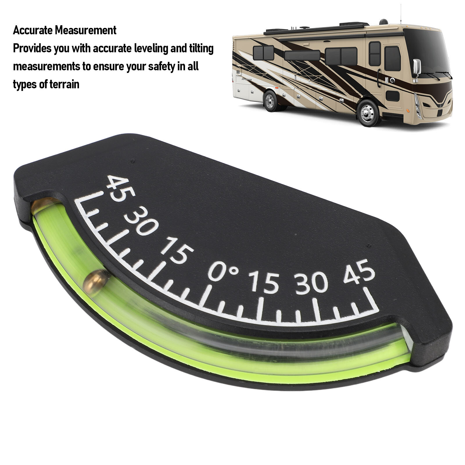 45-градусный инклинометр, точное измерение, ударопрочный, простая установка для внедорожника, грузовика, автофургона, прицепа, лодки