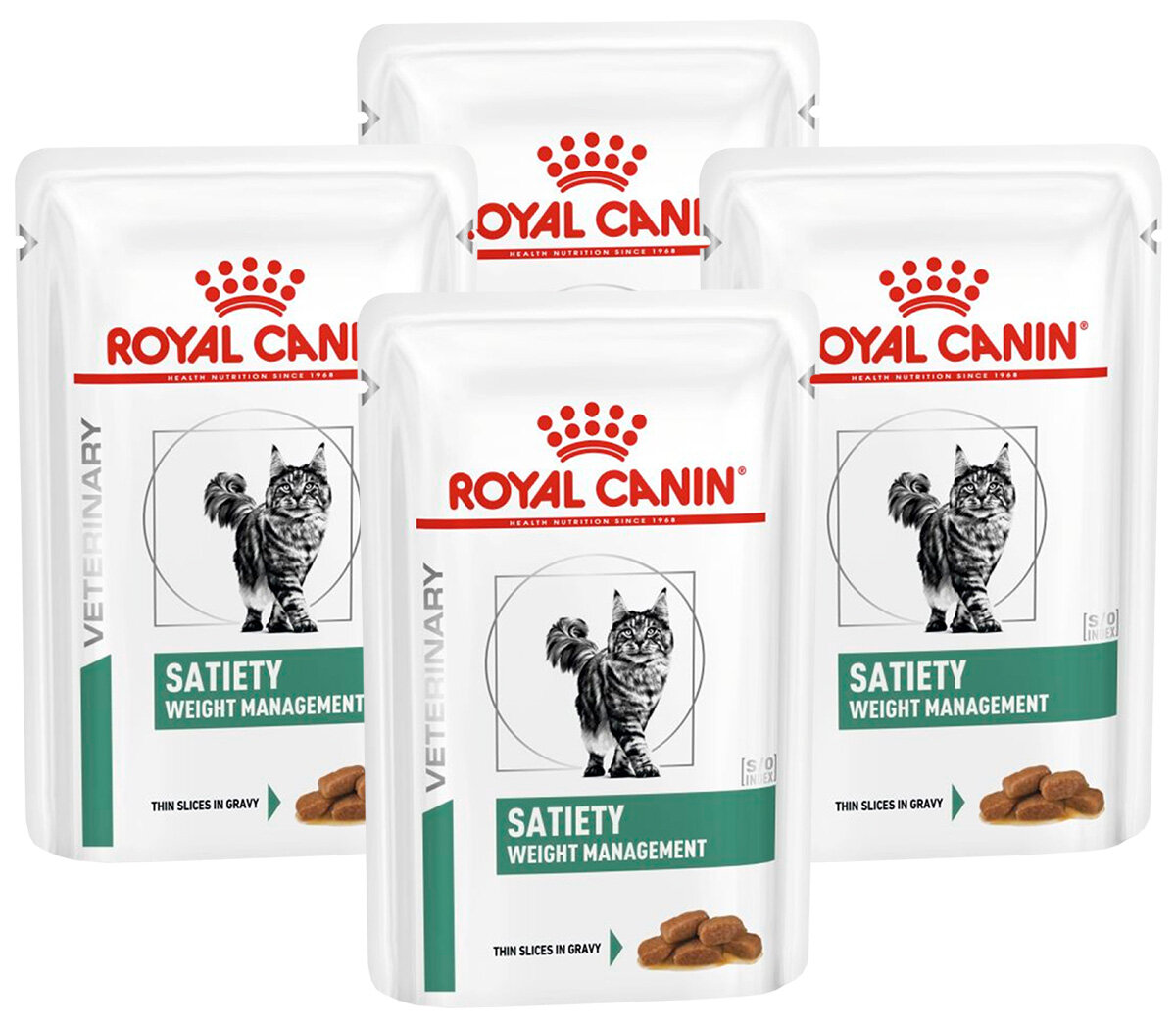 Корм влажный Royal Canin Satiety Weight Management диетический для взрослых кошек контроль веса, 85 г х 4 шт
