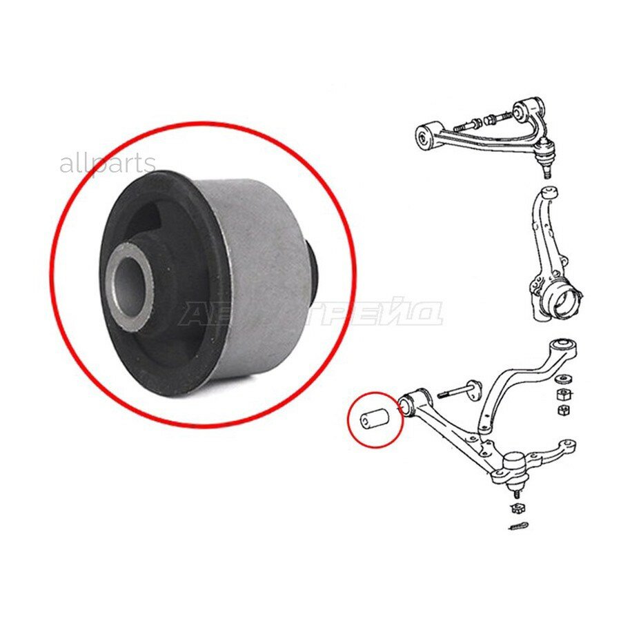 SAT ST-48654-30150 Сайлентблок рычага Toyota Crown 91-01 / Lexus GS 93-97