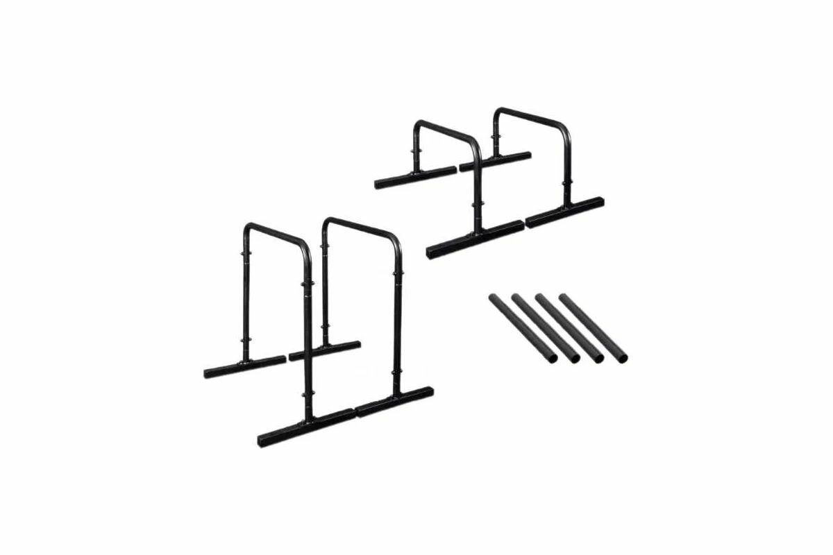 Брусья Absolute Champion, антискользящее покрытие, нагрузка до 150кг, черные