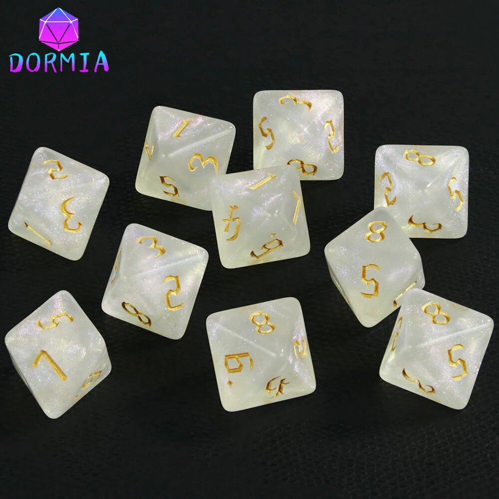 Набор кубиков D8 Dormia, A02, 10 шт