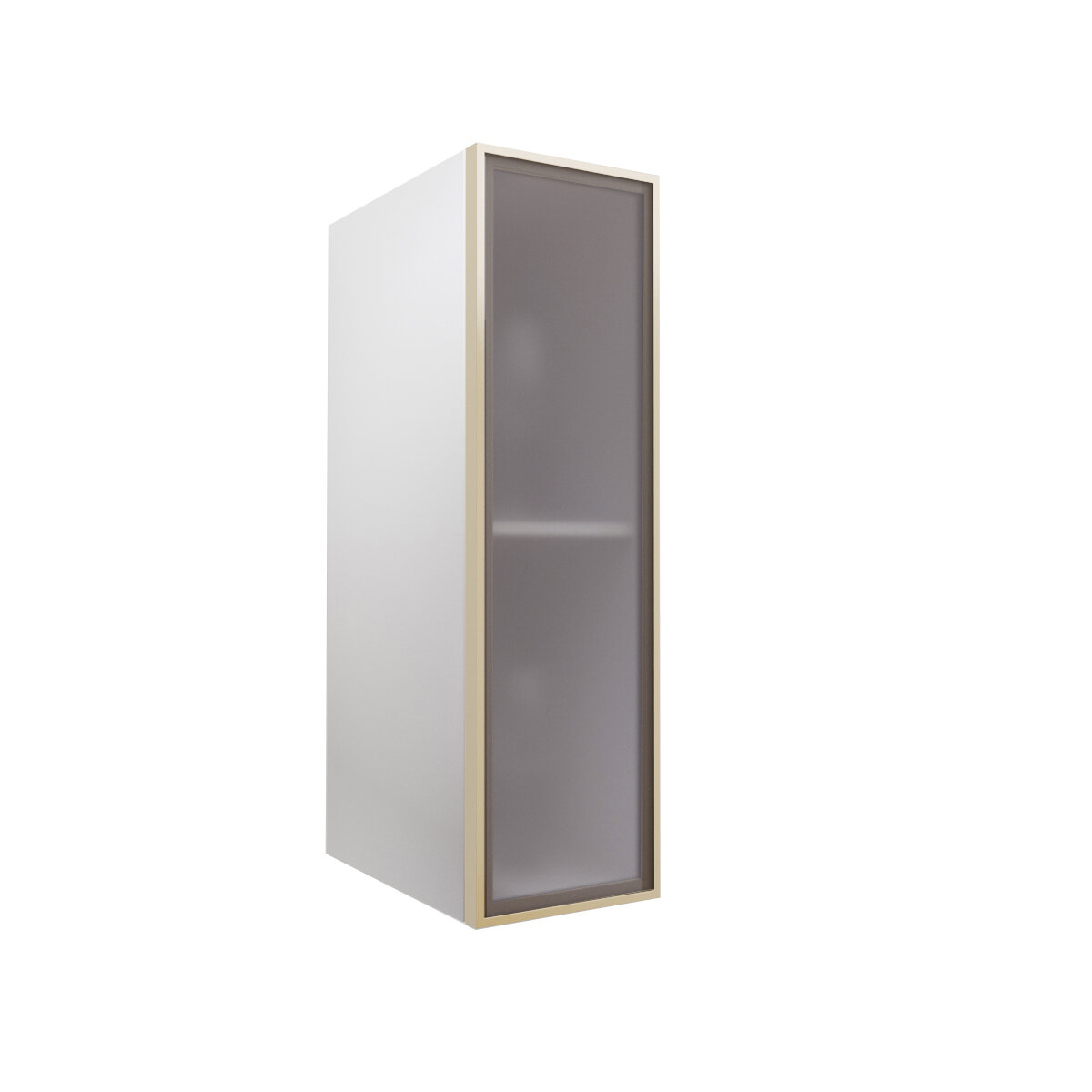 Фасад из алюминиевого профиля со стеклом Aluminum Glass 20х70х2 см, золото браш/бронза сатинат