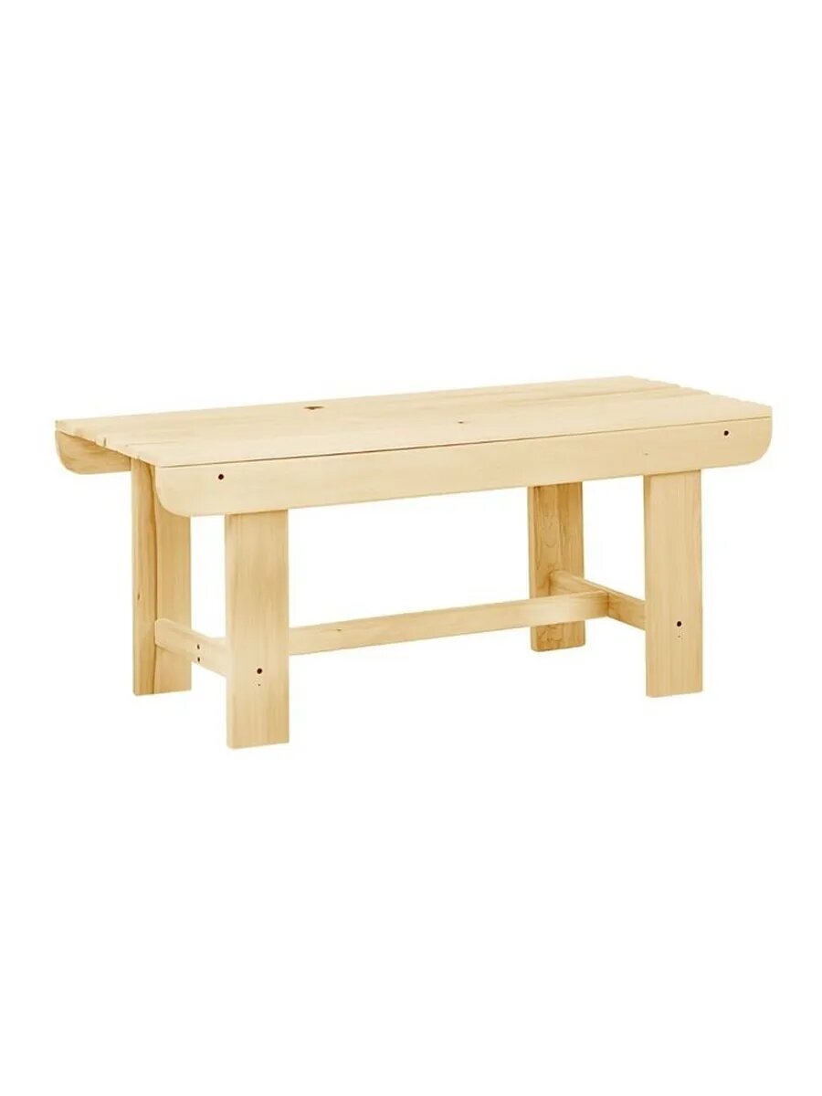 Лавка деревянная из наличника липы "Добропаровъ" для бани и