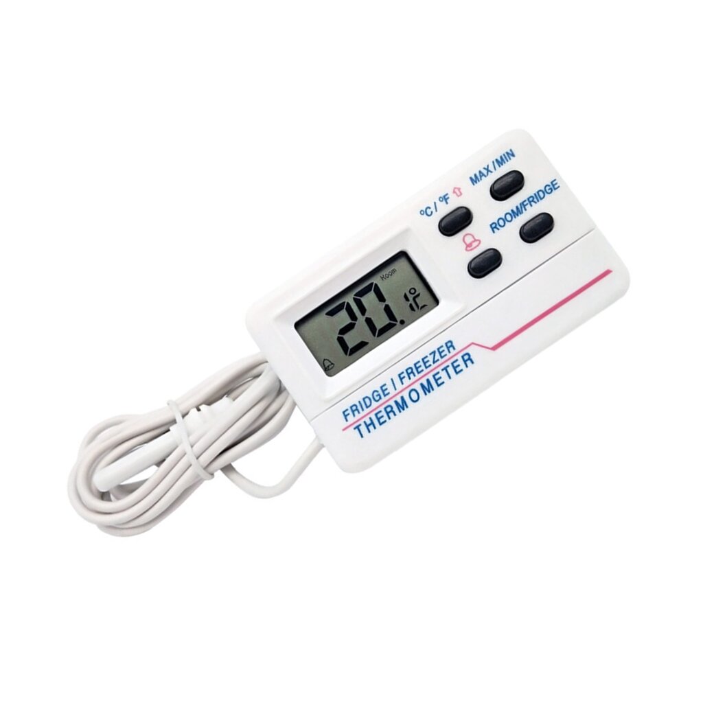 Цифровой монитор температуры морозильников с четким ЖК-дисплеем, аккумулятор с длительным сроком службы, магнитное крепление для хранения продуктов питания