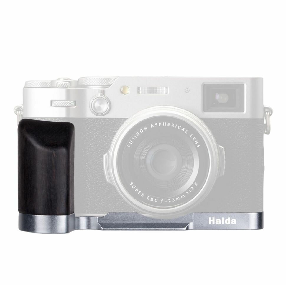 Площадка с рукояткой Haida L-Shaped Hand Grip для Fujifilm X100V/X100VI Серебро