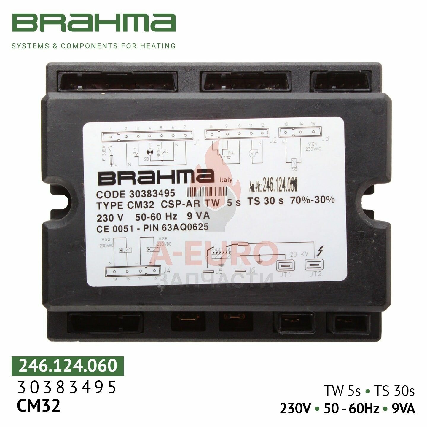 Блок управления горением Brahma CM32, 30383495