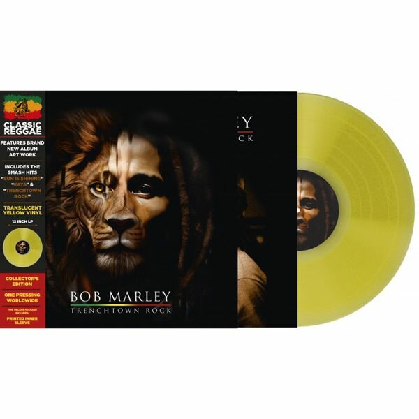 BOB MARLEY - Trenchtown Rock, (LP, Album, Compilation, Limited Edition, Yellow Translucent) Виниловая пластинка