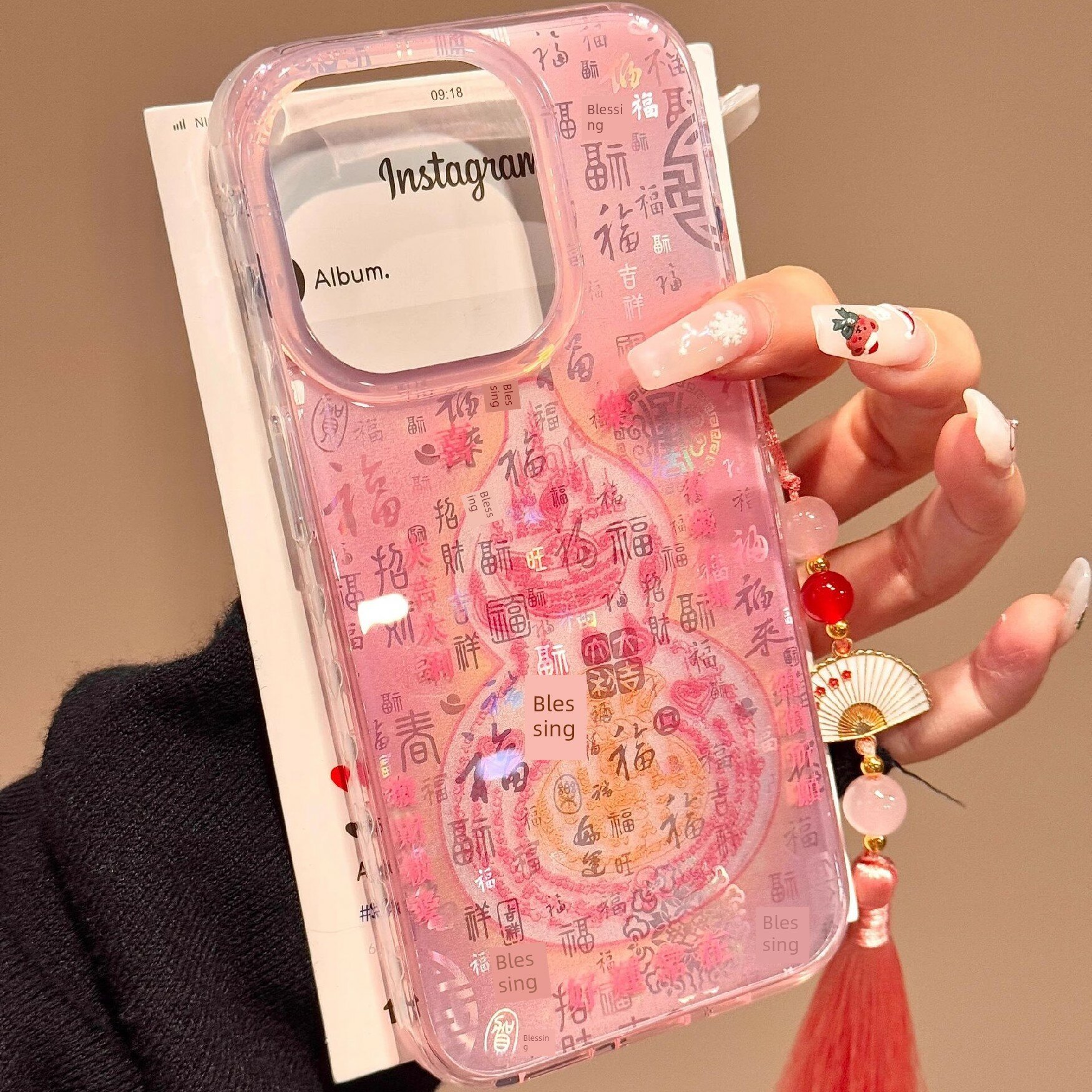 Картина Baifu розовая тыква подходит для чехла для мобильного телефона Apple 16promax новый высококачественный 15 с