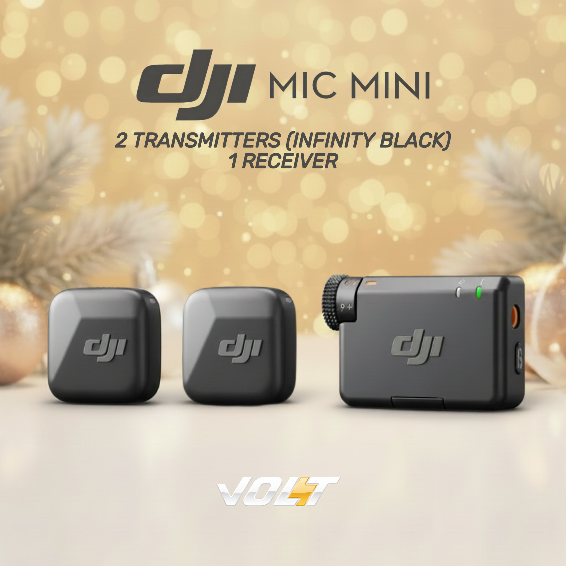 Беспроводной петличный микрофон для записи звука DJI Mic Mini (2 TX + 1 RX)