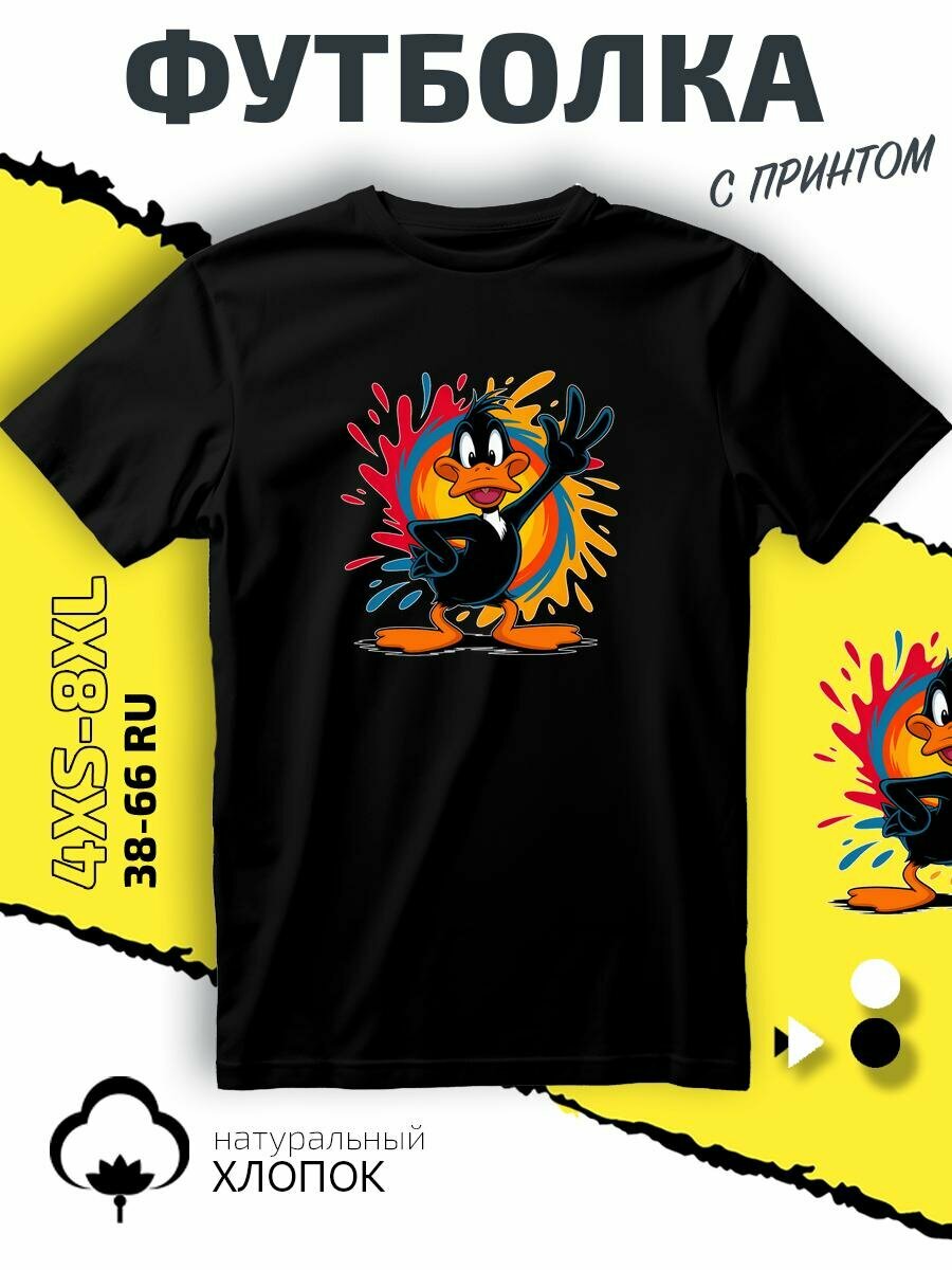Футболка Даффи Дак Looney Tunes мультфильм