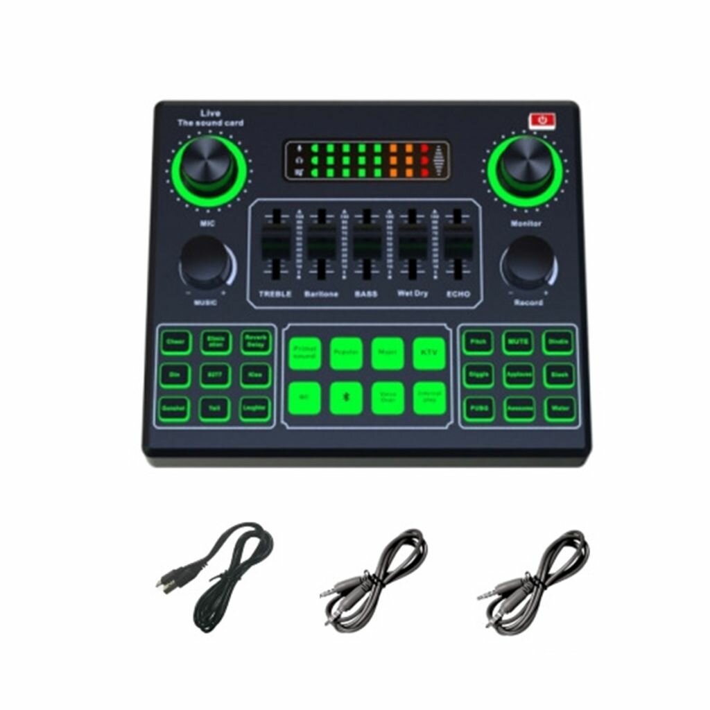 V9SJ Live Sound Card Слуховой миксер для пения интервью и записи подкастов на телефонах компьютеров