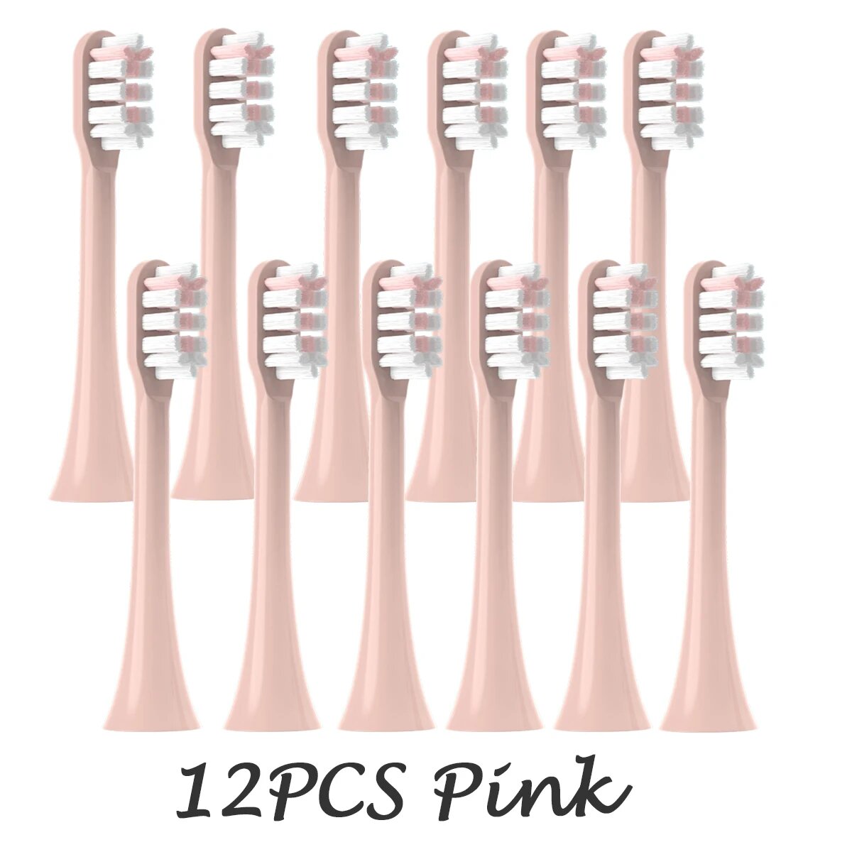 Сменные насадки для зубной щетки SOOCAS X3/X3U/X5 12 шт. 12Pink