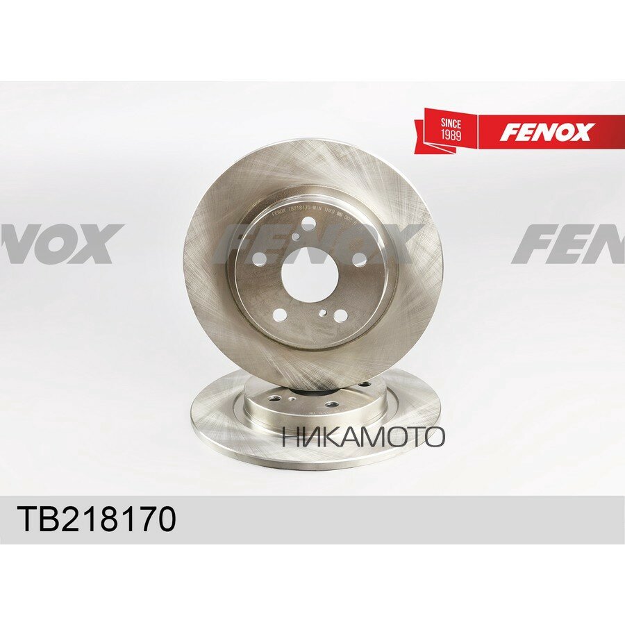 FENOX TB218170 Диск тормозной зад Toyota Avensis, 1.6-2.2D, 08-