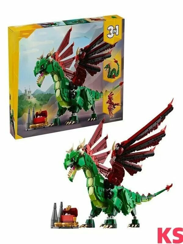 Совместимость с игрушкой 31161 medieval dragon building blocks