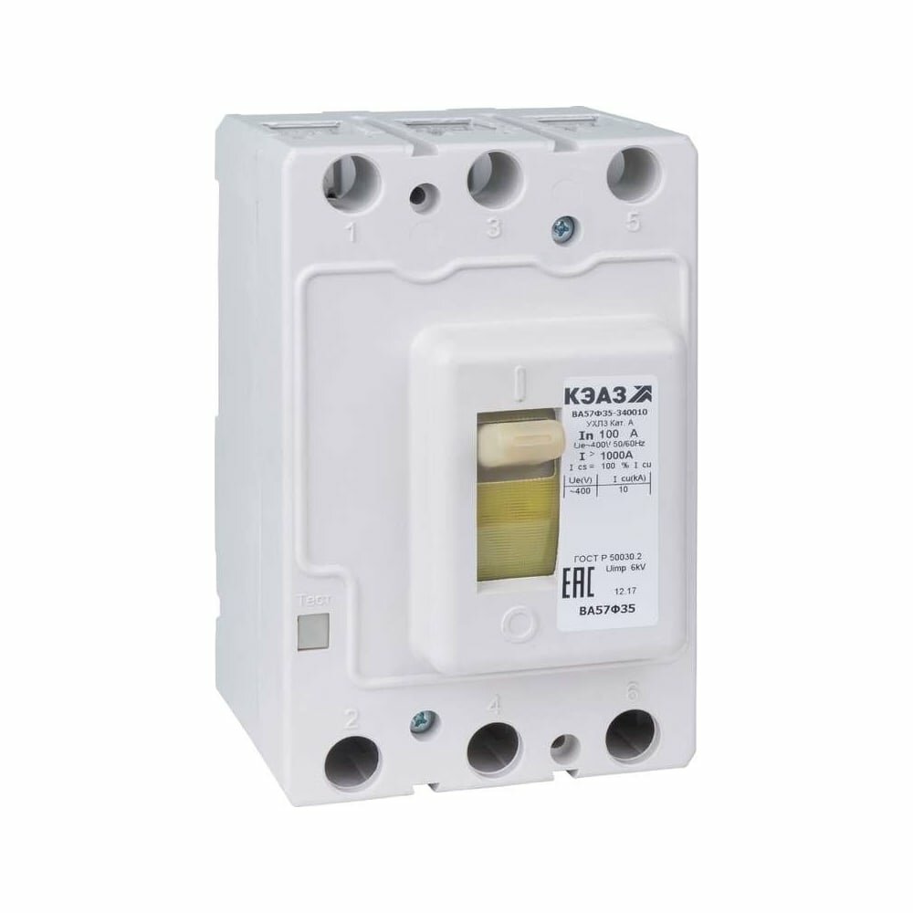 Автоматический выключатель КЭАЗ ВА57Ф35-340010-50А-500-400AC-УХЛ3