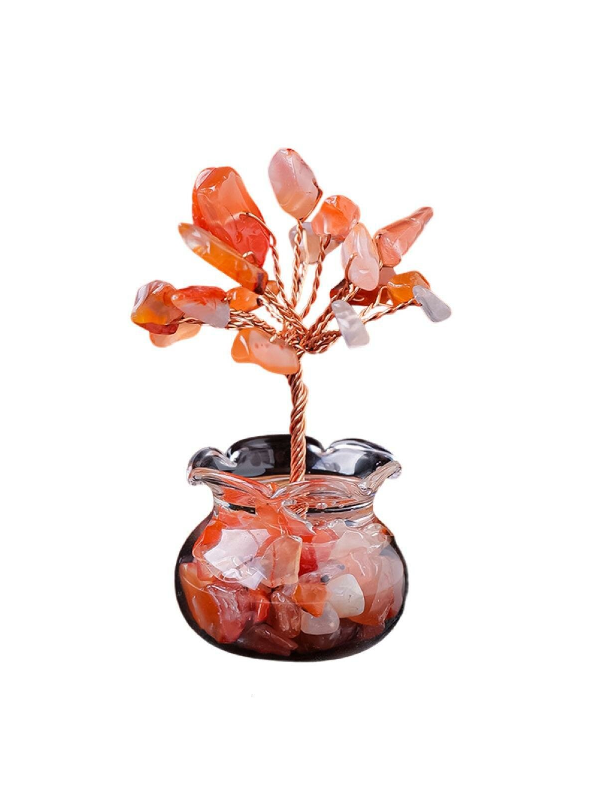 Изысканное украшение из хрустального денежного дерева для привлечения удачи Статуэтка
