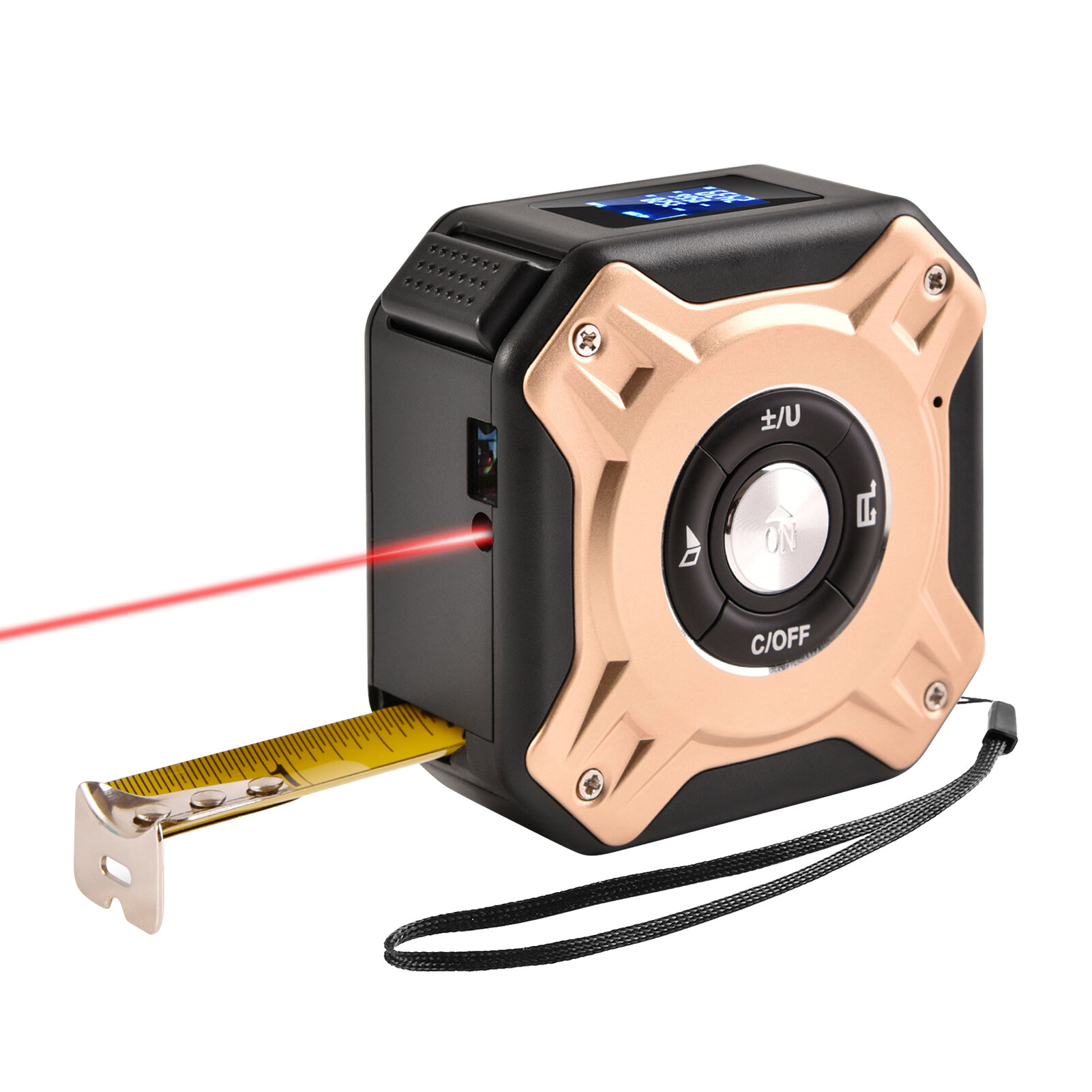 3 В 1 лазерная рулетка цифровая оценка Ranger Finder 16FT Измерная лента 131 -футовая перезаряжаемая многофункциональная лазерная измерение расстояние/ площадь/ объем/ пифагорейский переключение, хранение данных