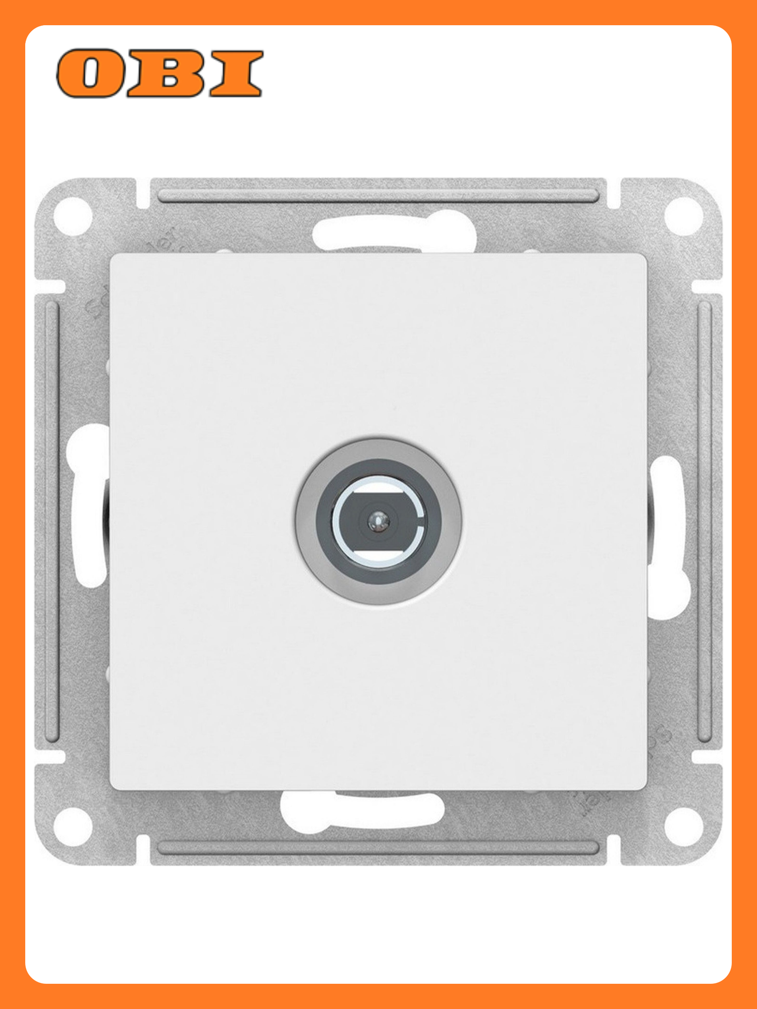 Розетка Schneider Electric AtlasDesign IP20, белая, термопласт, 1 гнездо