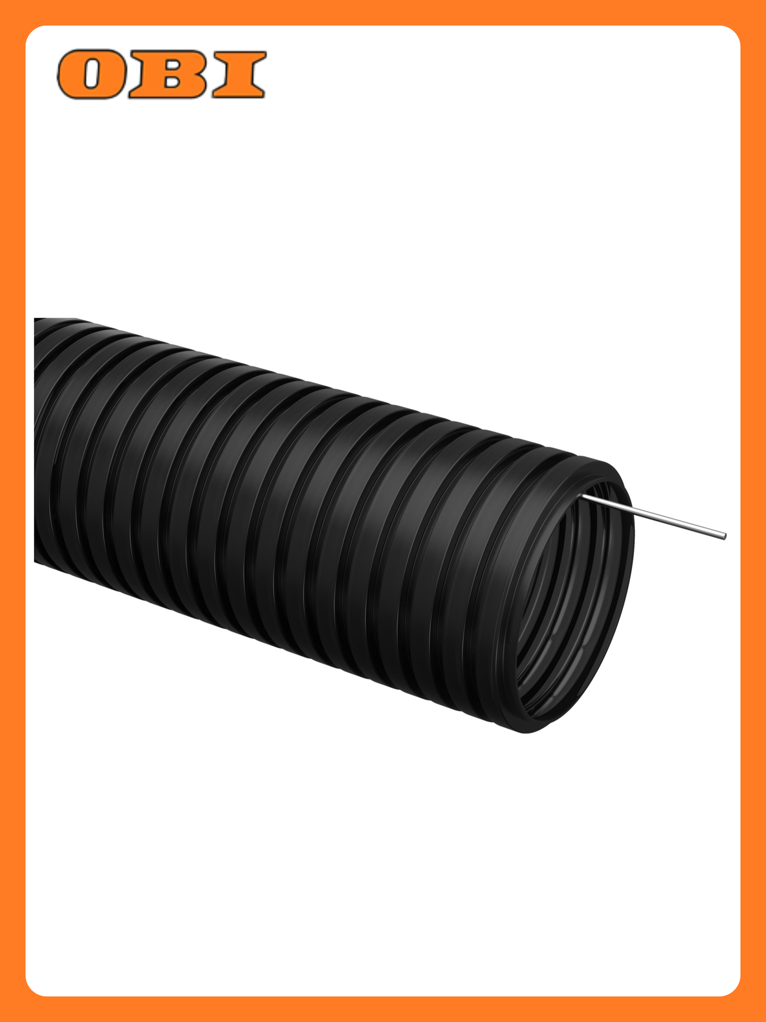 Труба гофрированная IEK ПНД d=20мм с зондом черная 25 м