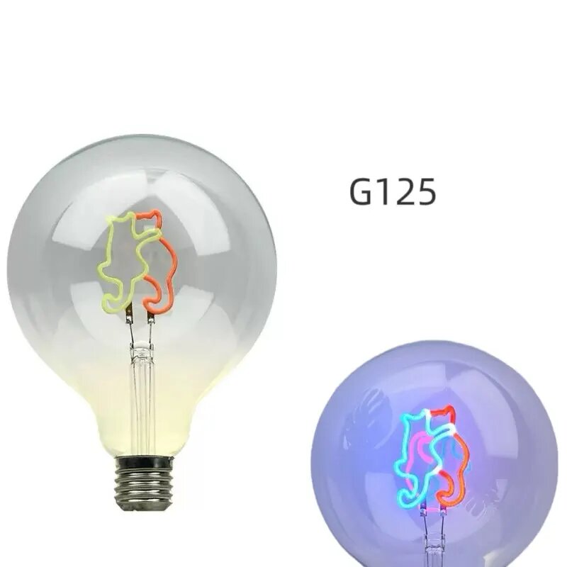 Лампа Эдисона G125 Cat, декоративная, 220 В