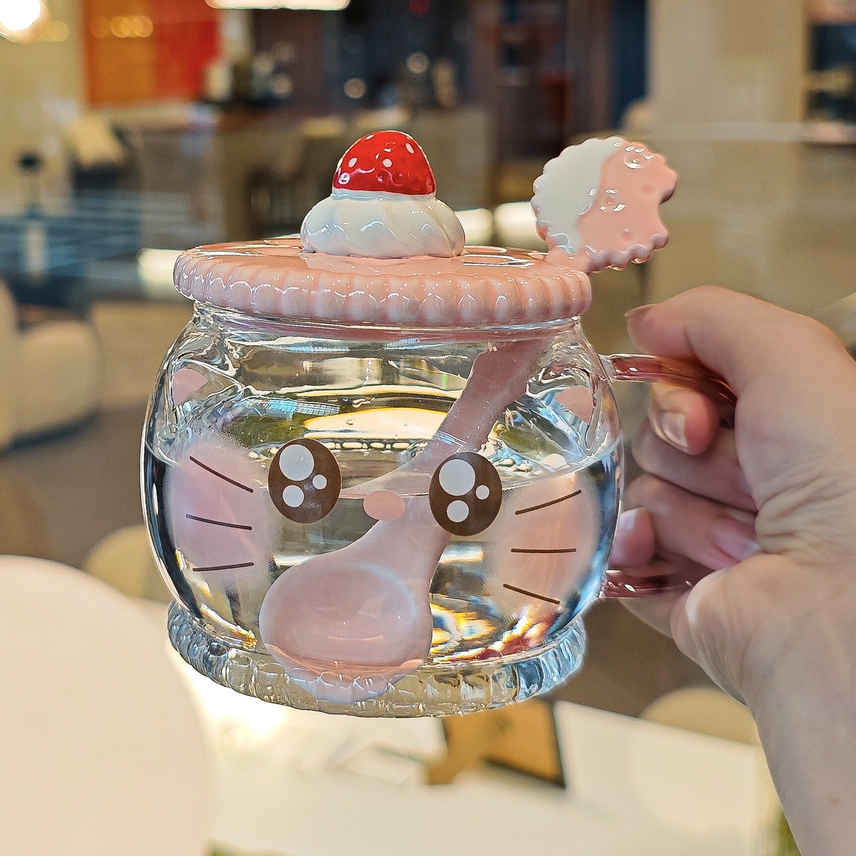 Изолированный кипятильник для воды, подарок на день рождения для девушки, высококачественная стеклянная кружка, офисная кружка с плоским дном и подогревом