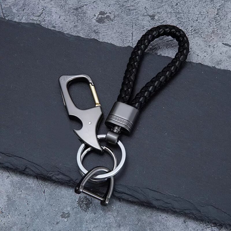 Брелок для ключей от машины, мужской брелок для ключей, креативный металлический брелок-карабин для ключей Серебряный