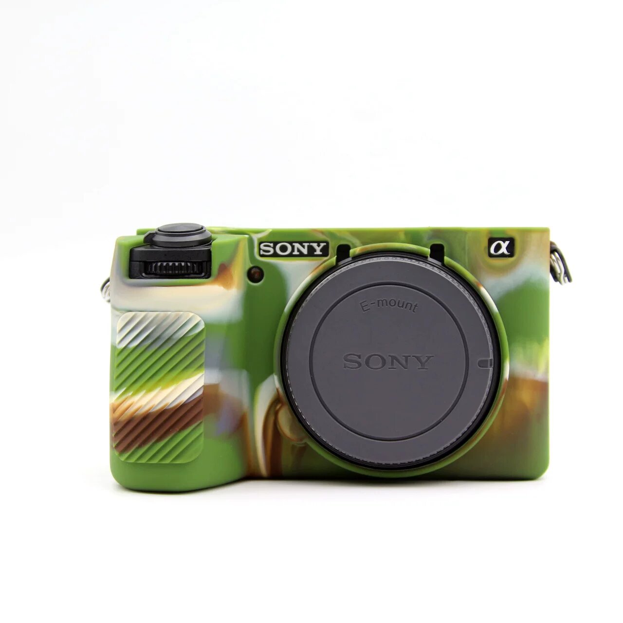 Подходит для камеры Sony, силиконовый чехол ZVE10A6700a6600A6500A6400A6300, защитный чехол от царапин A6700 камуфляжный