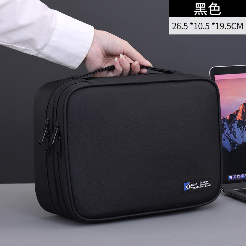 Кросс-бордерная цифровая сумка для хранения, роскошный высококачественный блок питания для ноутбука, дорожная сумка большой емкости, портативная коробка для хранения кабелей