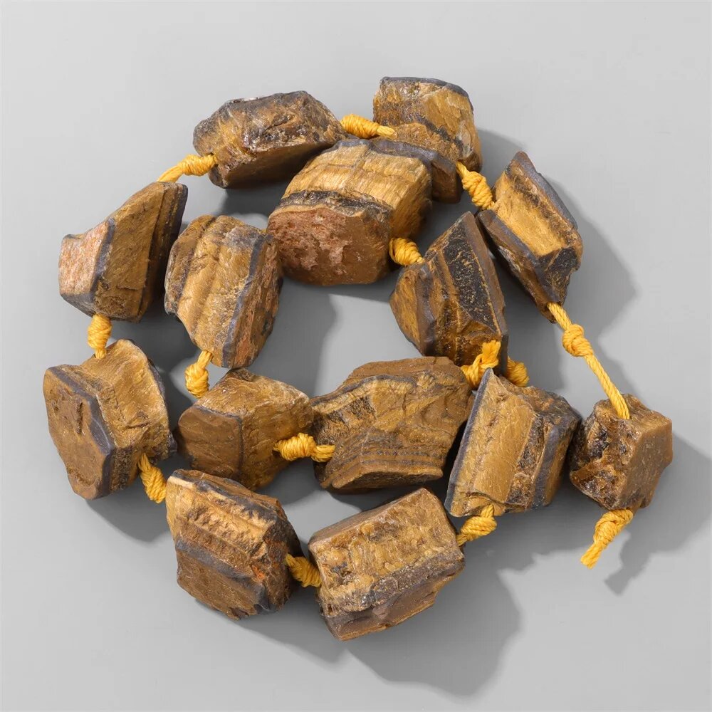 Бусы из тигрового глаза, натуральный камень, 2 шт