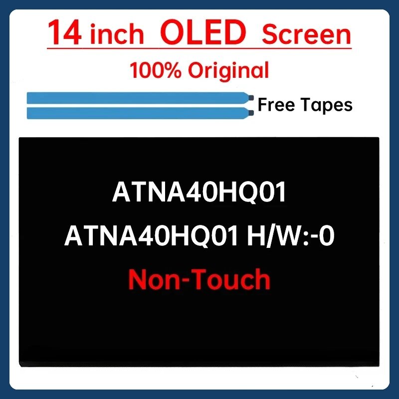 14" Laptop OLED LCD Screen ATNA40HQ01 For Lenovo IdeaPad Slim 5 14IAH10 14AHP10 14AKP10 14IRH10R Display Matrix Panel Non-Touch