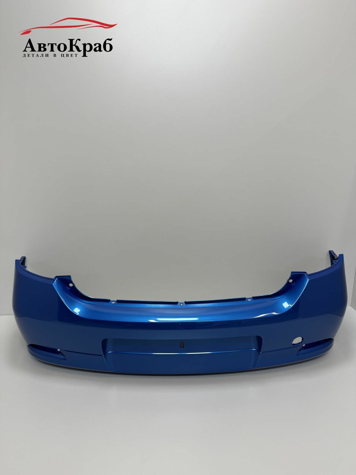 Бампер задний в цвет для Рено Логан 2 2014 - 2022 г. RPL - светло синий