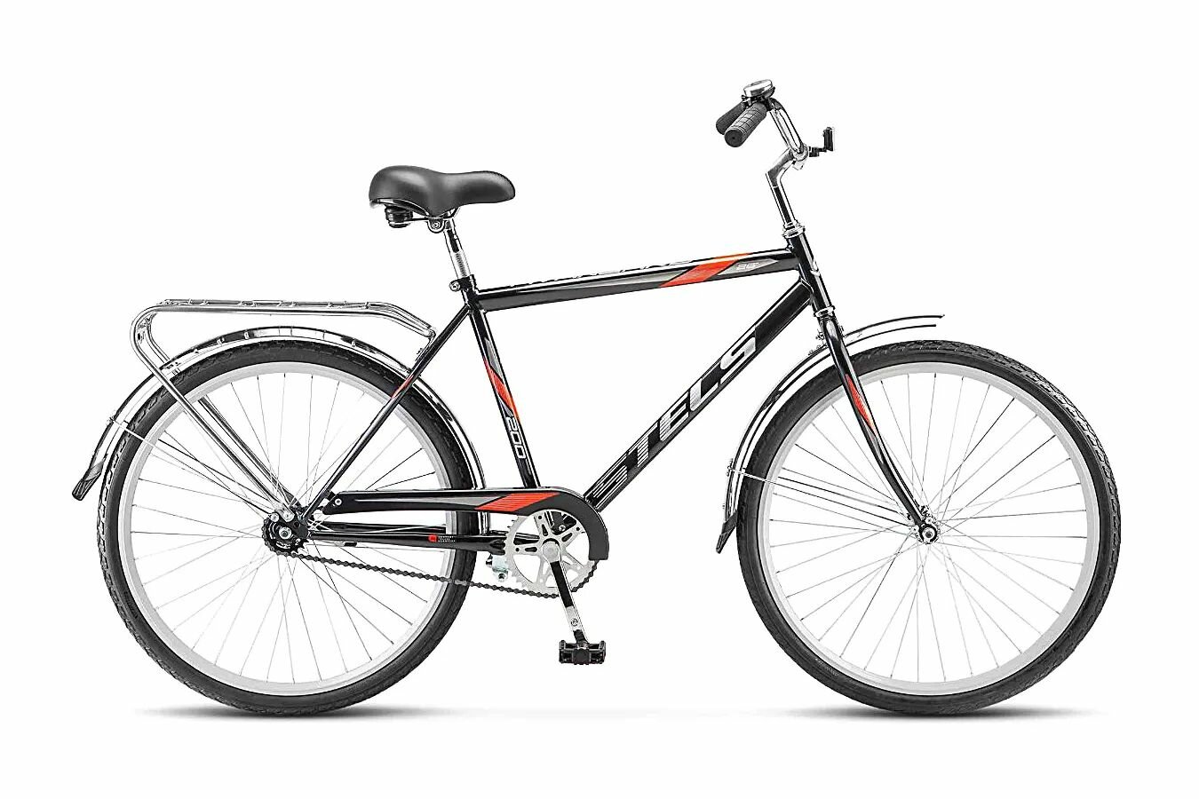 Велосипед 26" стелс "Avangard 200 C" тёмно-серый (рама19, сталь, торм. ножн. обод алю) маркированный