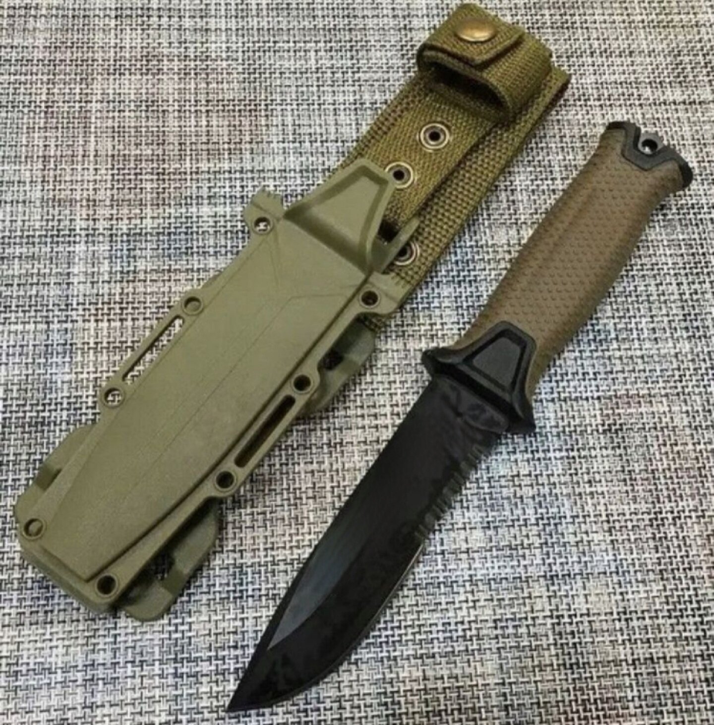Нож Strongarm тактический , туристический фиксированный , цвет олива ( зелёный )