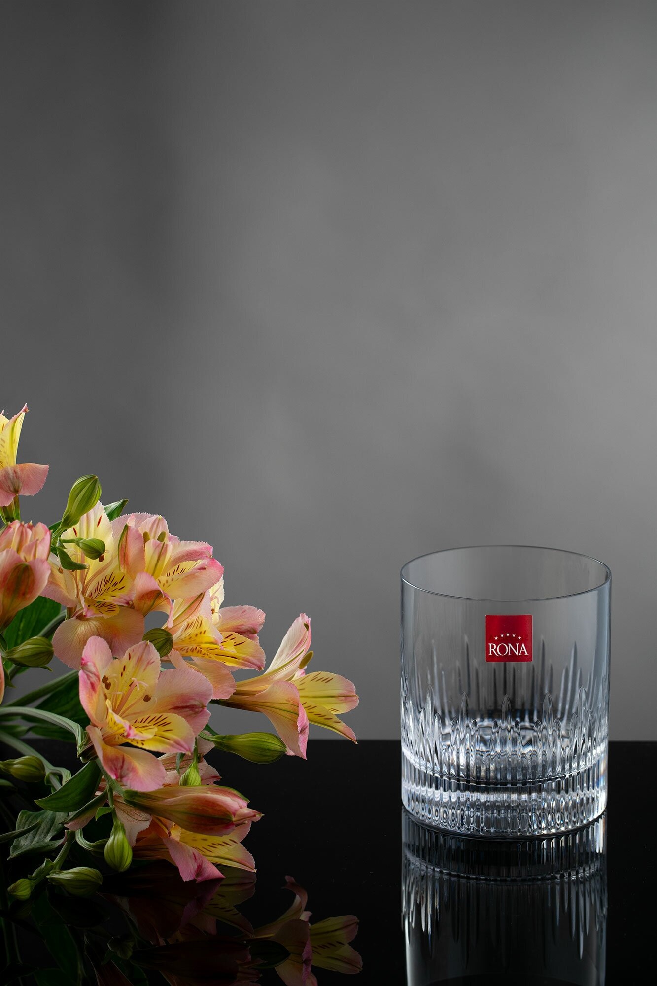 Стеклянные стаканы для напитков RONA "Diamond" 380 мл, 4шт, в подарочной упаковке