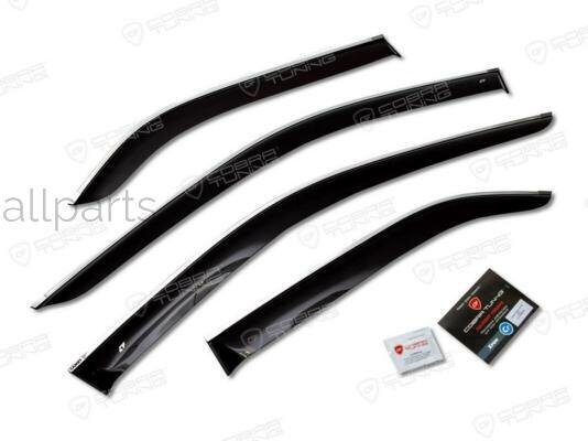 COBRA TUNING T25811CR Дефлектора на окна Toyota Camry VII Sd 2011 хром. молдинг деф. окон Cobra tuning T25811CR