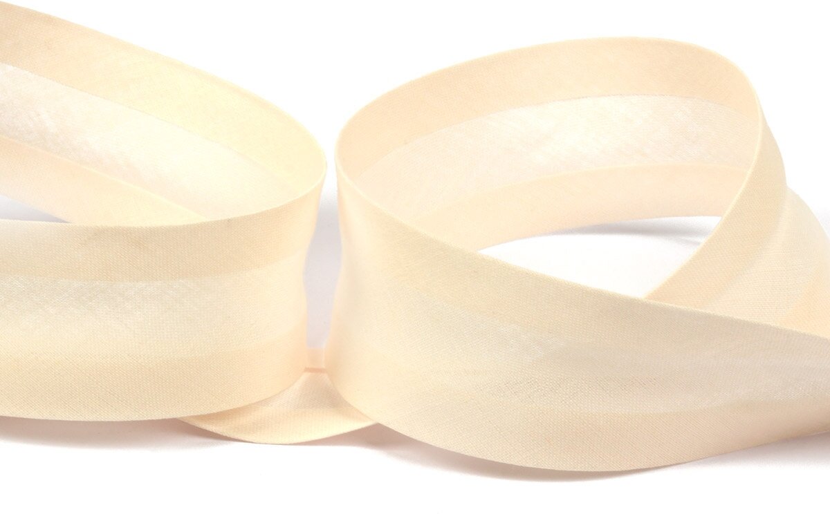 Gamma косая бейка Х/Б GK-40C-TM29, 40 мм, длина 5.4 м, №183, молочный для пошива одежды