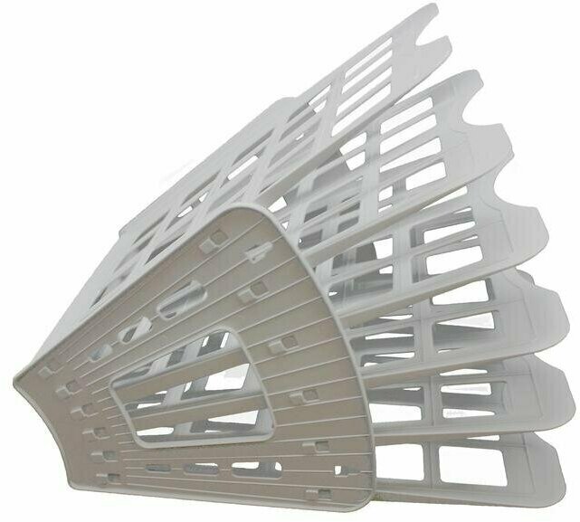 Лоток вертикальный Attache Веер сборный на 5 отделений серый юк, 1258999