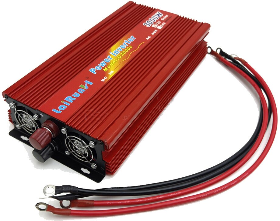 Инвертор напряжения автомобильный "LaiRun" 12V-220V 3000W