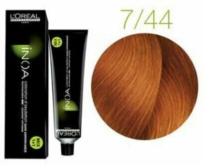 L'Oreal Professionnel Inoa 7.44 блондин медный интенсивный 60мл