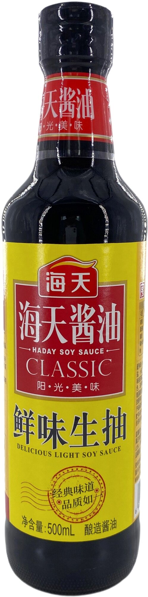 Китайский соевый соус светлый HADAY Classic, 500мл